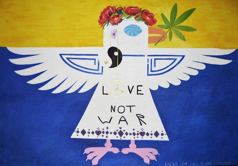 Dove of Peace. Pacifica Painting by Alen Malier | Saatchi Art
