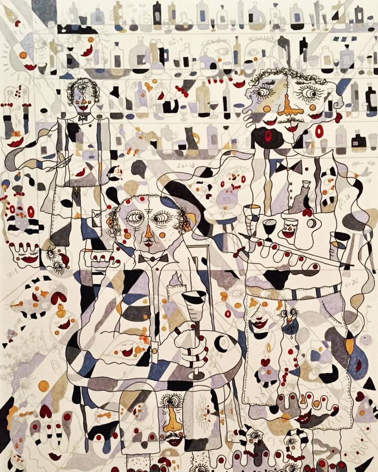 At your service - Original Title A votre service Painting by Simon ...