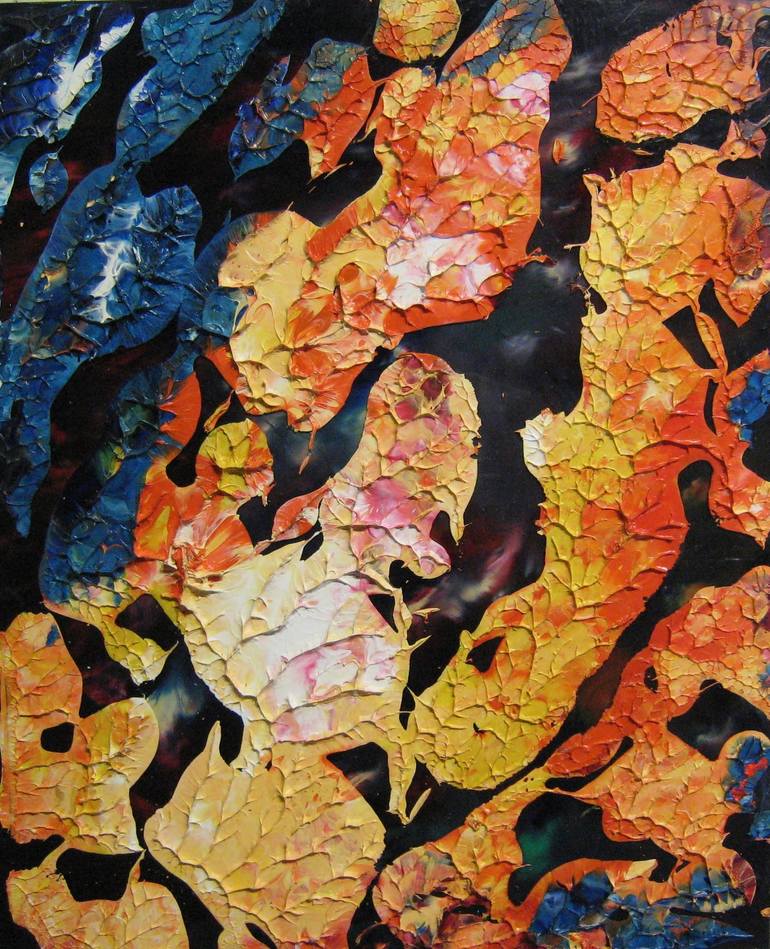 yellow flow Painting by Renee Strecker | Saatchi Art