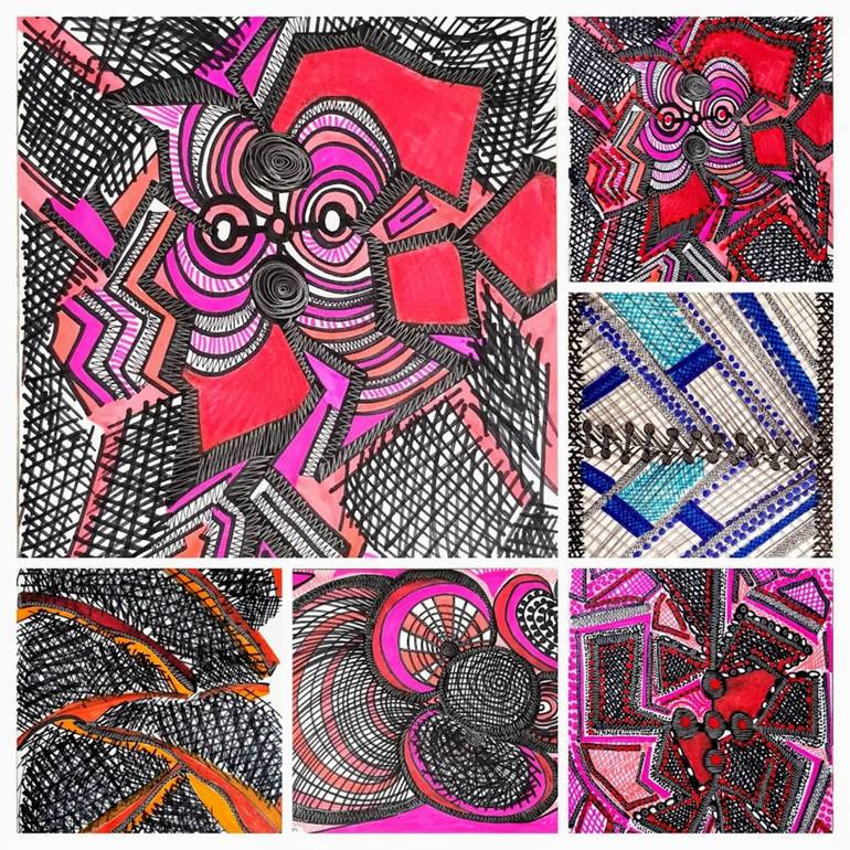 Israeli artwork by a jewish woman painter Drawing by Mirit Ben-Nun ...