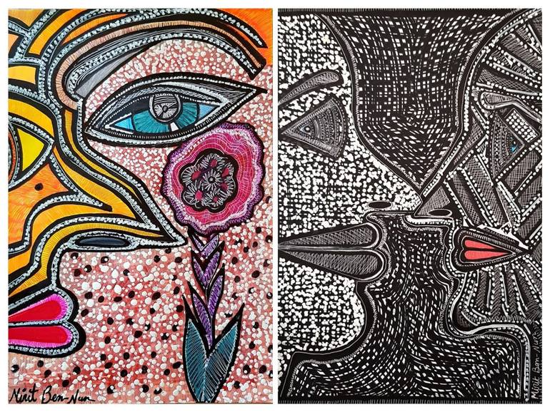 Arte radical cuadros de mujeres pinturas desde Israel Painting by Mirit Ben-Nun | Saatchi Art