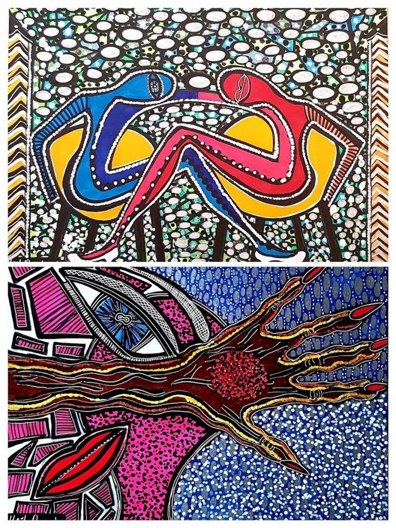 Visit artists art at work studio tours Painting by Mirit Ben-Nun ...