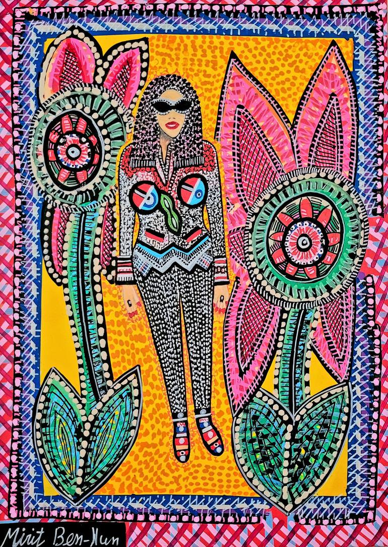 Naive paintings from Israel by Mirit Ben-Nun Painting by Mirit Ben-Nun ...