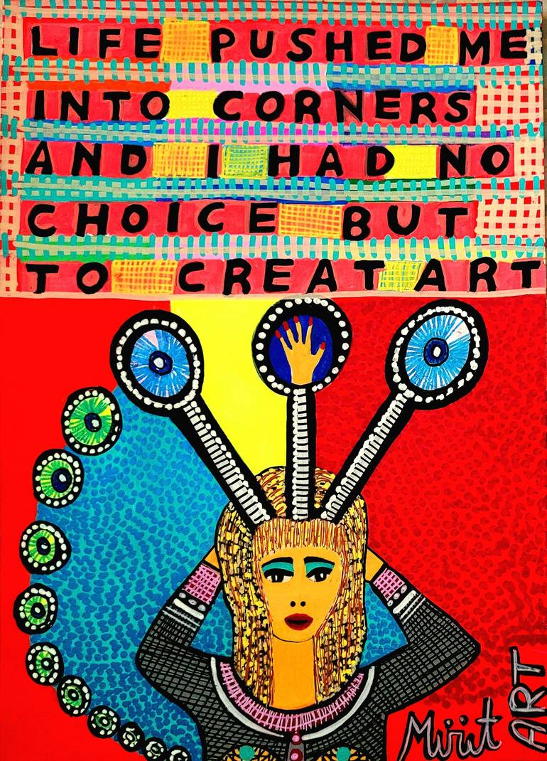 Gallery naive pictures israeli modern artist Painting by Mirit Ben-Nun ...