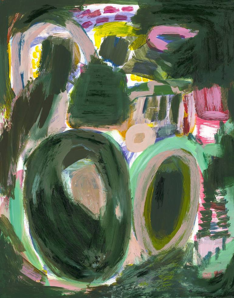 Smashing Through the Park Painting by Meera Palia | Saatchi Art