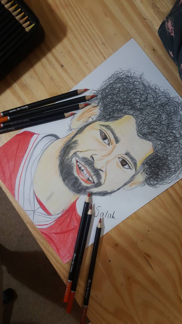 Mohamed Salah Drawing by Megan Atwell | Saatchi Art