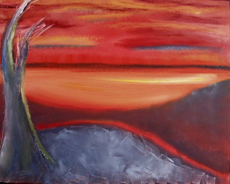 Sunset Painting by Christopher Gunn | Saatchi Art