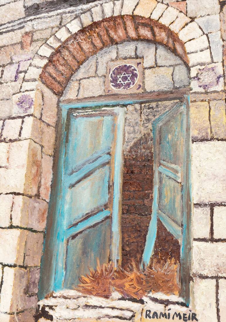 Old synagogue in the mountains of Caucasus Painting by Rami Meir ...