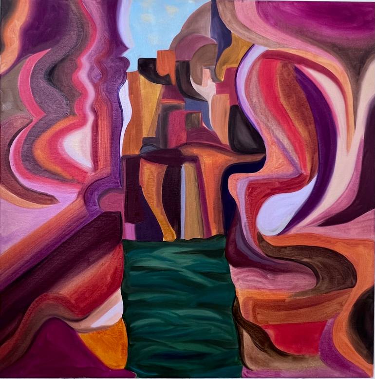 Red Canyon Painting by Breck Baig | Saatchi Art