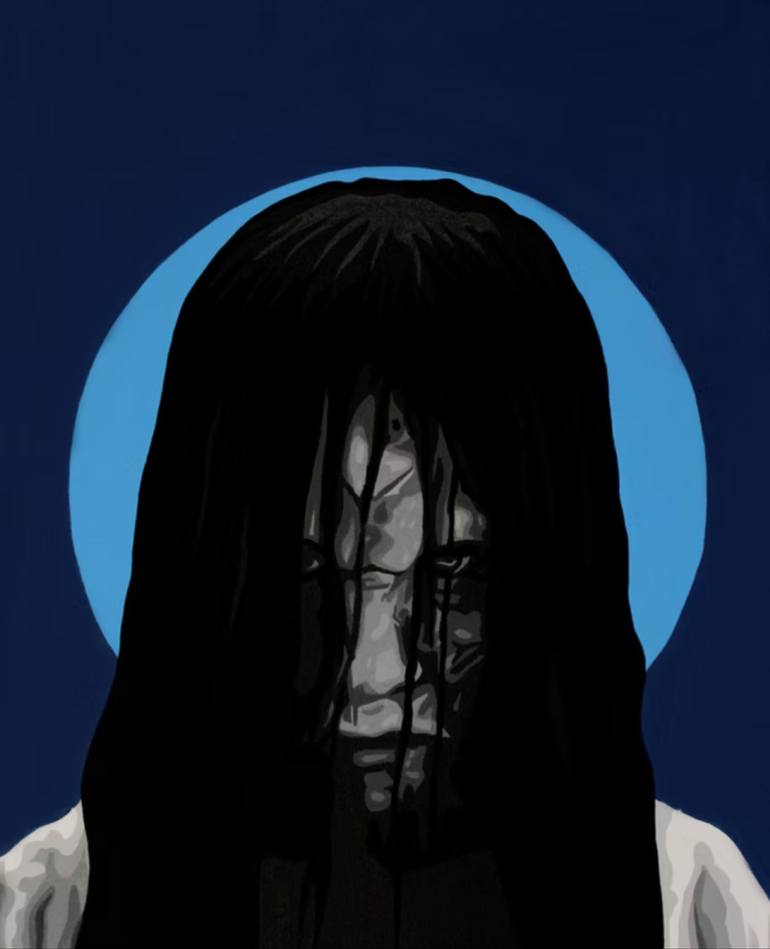 Icons Of Horror: Samara (The Ring) Painting by Oni Sakti | Saatchi Art