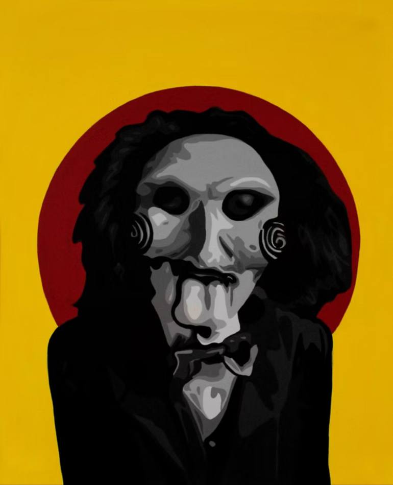 Icons Of Horror: Billy The Puppet (Saw) Painting by Oni Sakti | Saatchi ...
