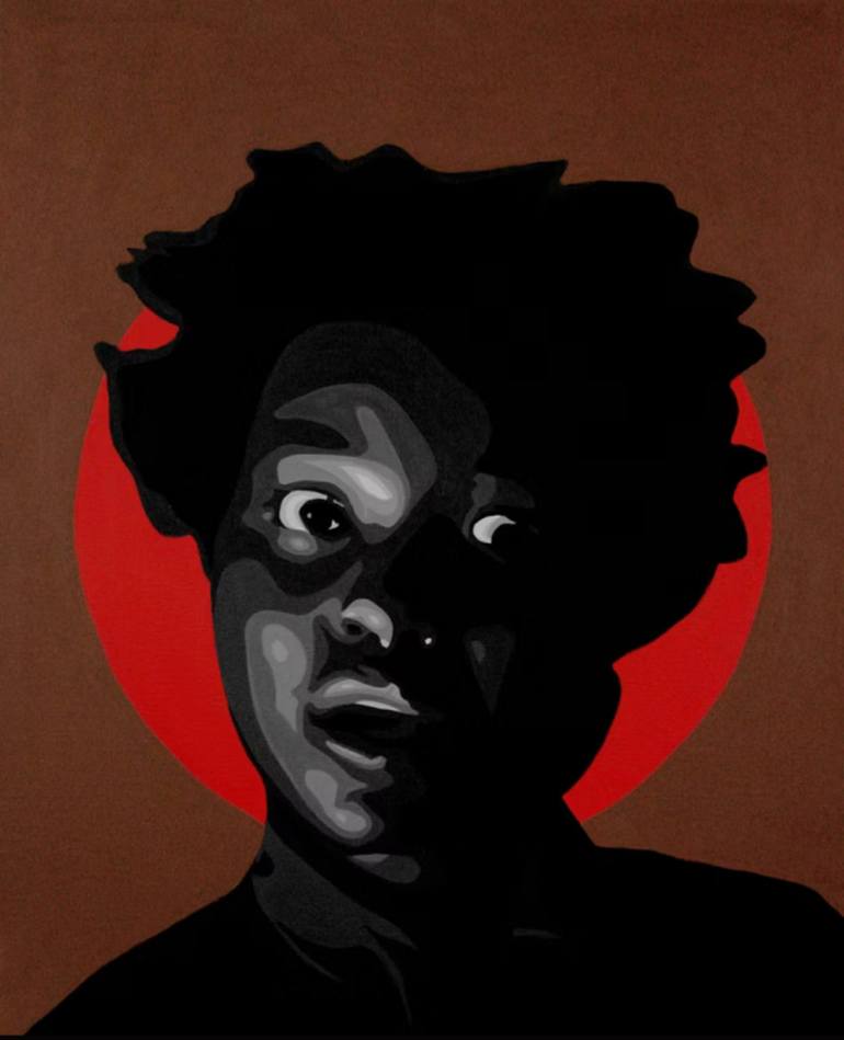 Icons Of Horror: Red (Us) Painting by Oni Sakti | Saatchi Art Singapore