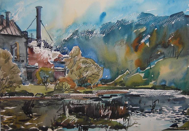 Outgoing summer Painting by Valerii Oliinyk | Saatchi Art