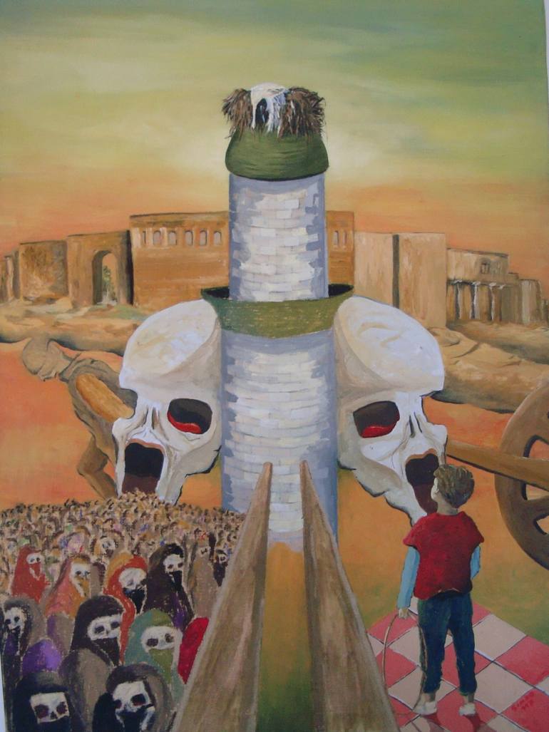 Internal war Painting by Simko Ahmed | Saatchi Art