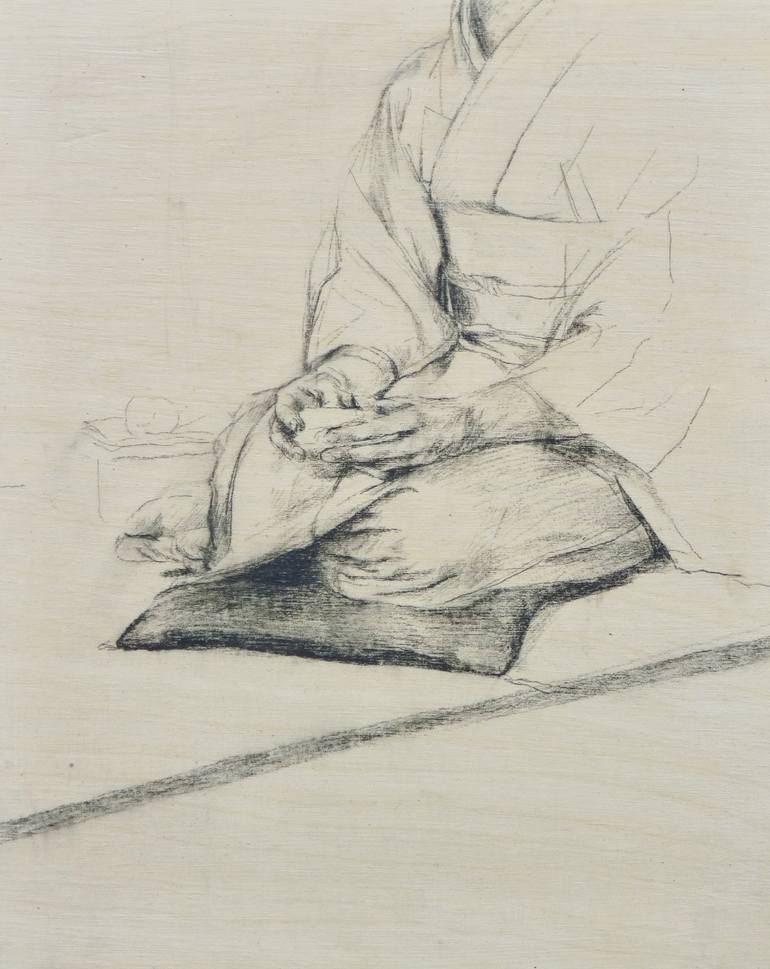 After the Tea Ceremony Drawing by Ellen Bird | Saatchi Art