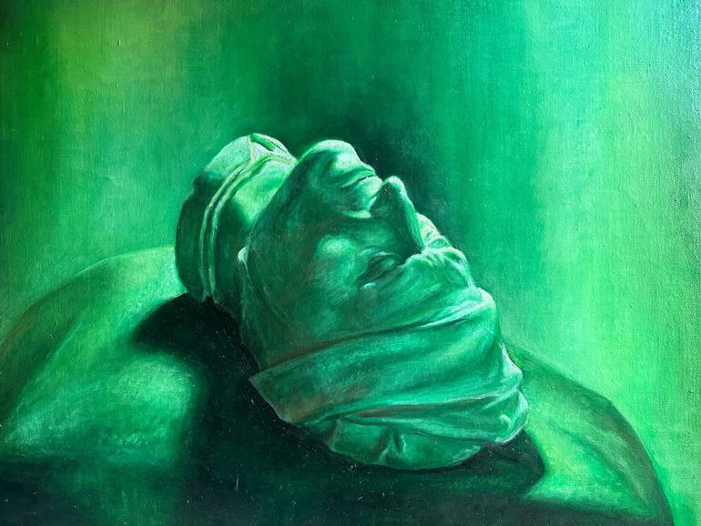 Dante, in Green (cast painting) Painting by Christopher LoPresti ...