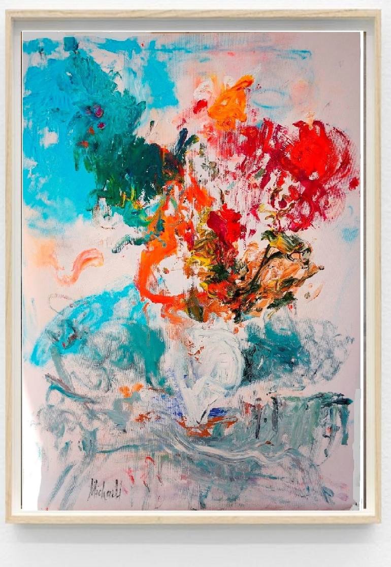 Flowers Painting by Rasim Michaeli Figurative Painting | Saatchi Art