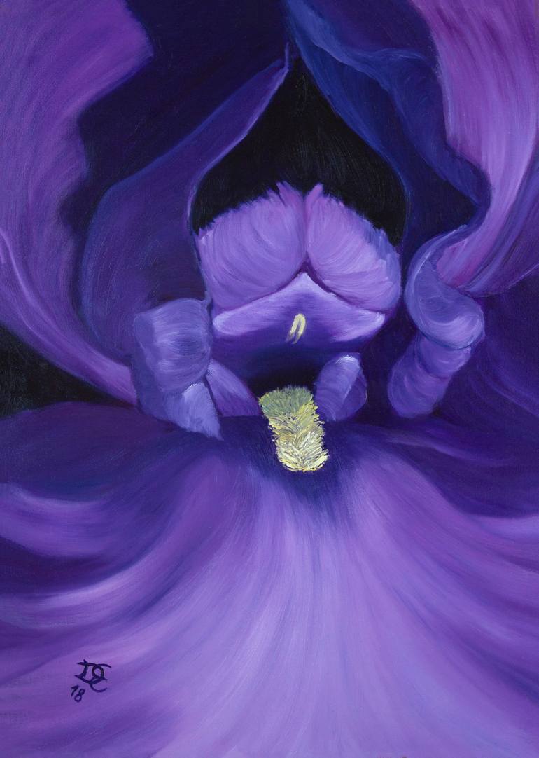 Evoking Violet Painting by Daria Eibert | Saatchi Art