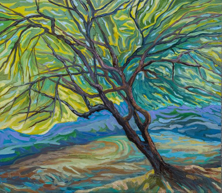 The Swaying Tree Painting by Lilit Vardanyan | Saatchi Art