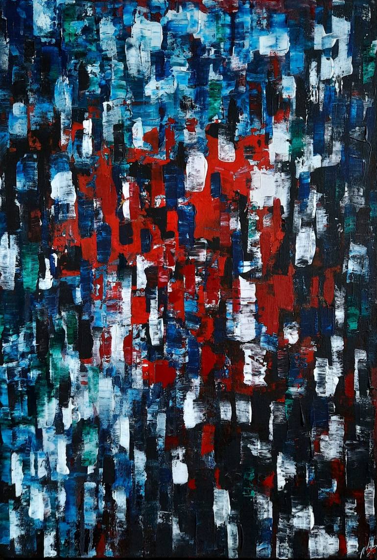 Population Painting by Alisa Valiullina | Saatchi Art