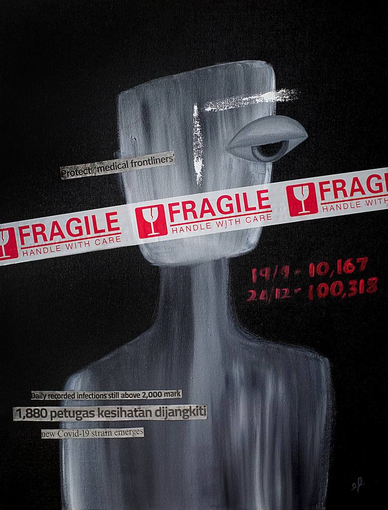 Fragile 3: 100,318 Painting by Visithra Manikam | Saatchi Art