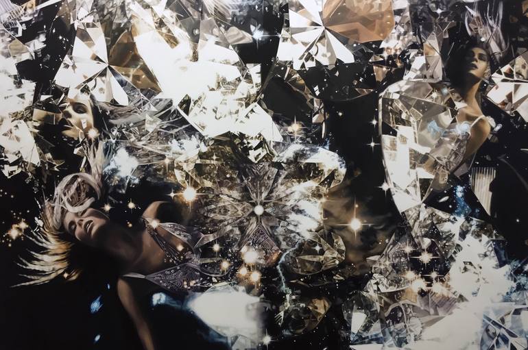 before the throne there was a sea, like crystal Painting by Doro ...