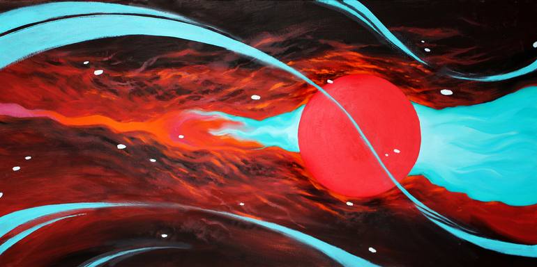 Neural Landscape 46 Painting by Max Dowdle | Saatchi Art