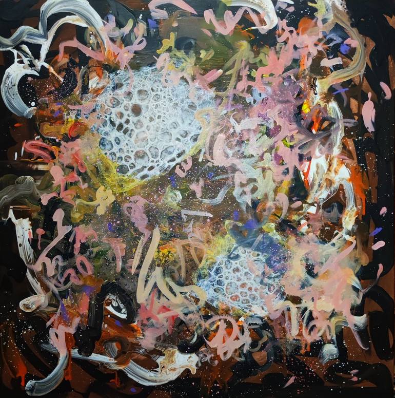 Abstract cosmic Painting by Vira Chernetska | Saatchi Art