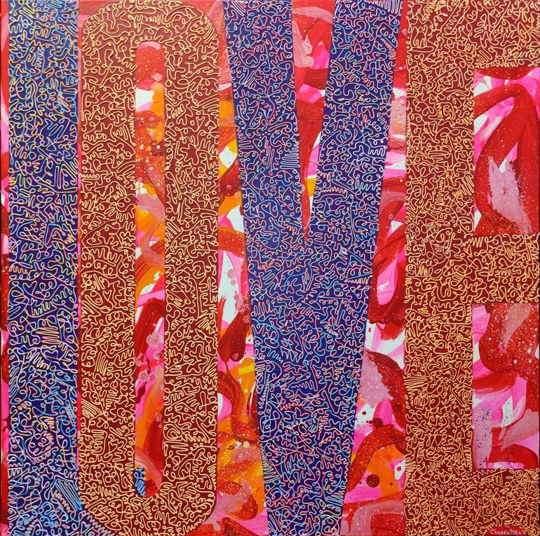 Graff love Painting by Vira Chernetska | Saatchi Art