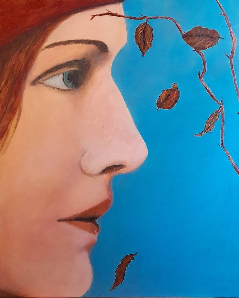 October girl Painting by Howard Parsell | Saatchi Art