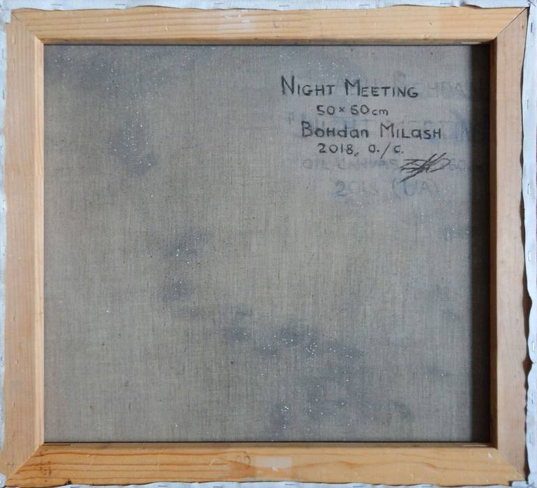 Night Meeting Painting by Bohdan Milash | Saatchi Art