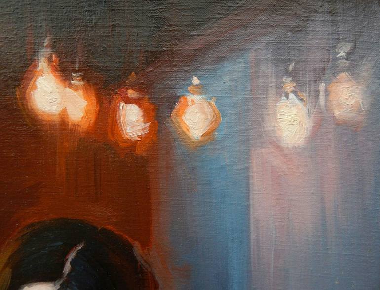 Distant Lights Painting by Bohdan Milash | Saatchi Art