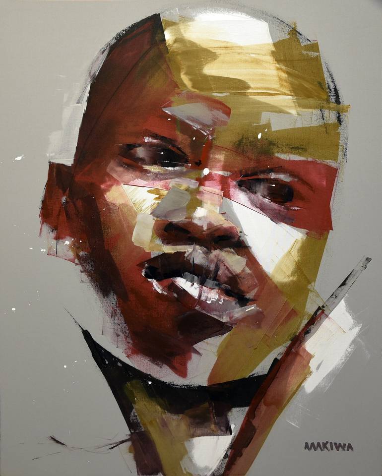 No 2 Ochre Deep Series 1 Painting by Makiwa Mutomba | Saatchi Art