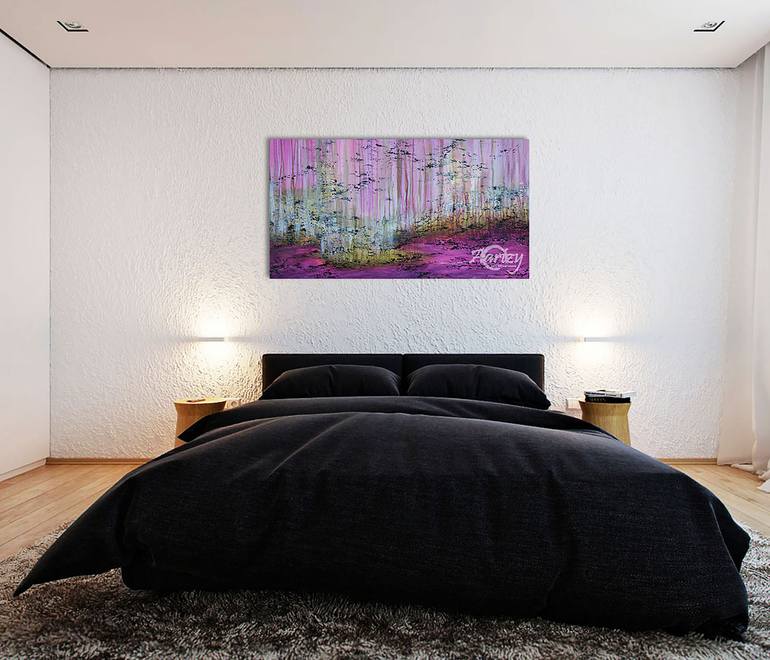 Purple Rain Painting by Sandaruwan Perera | Saatchi Art