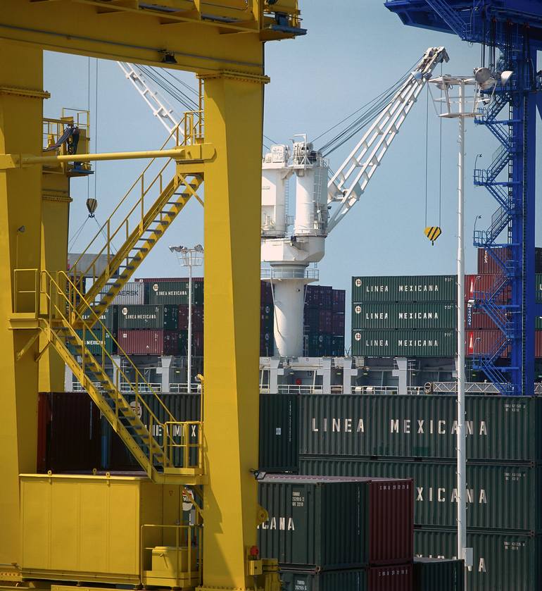 New container terminal Manzanillo 1993 TMM Manzanillo, Colima ...