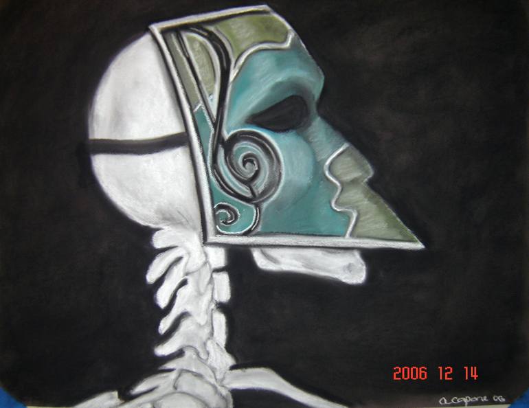 Skull and Mask The Muse Photography by Ashley Capone | Saatchi Art