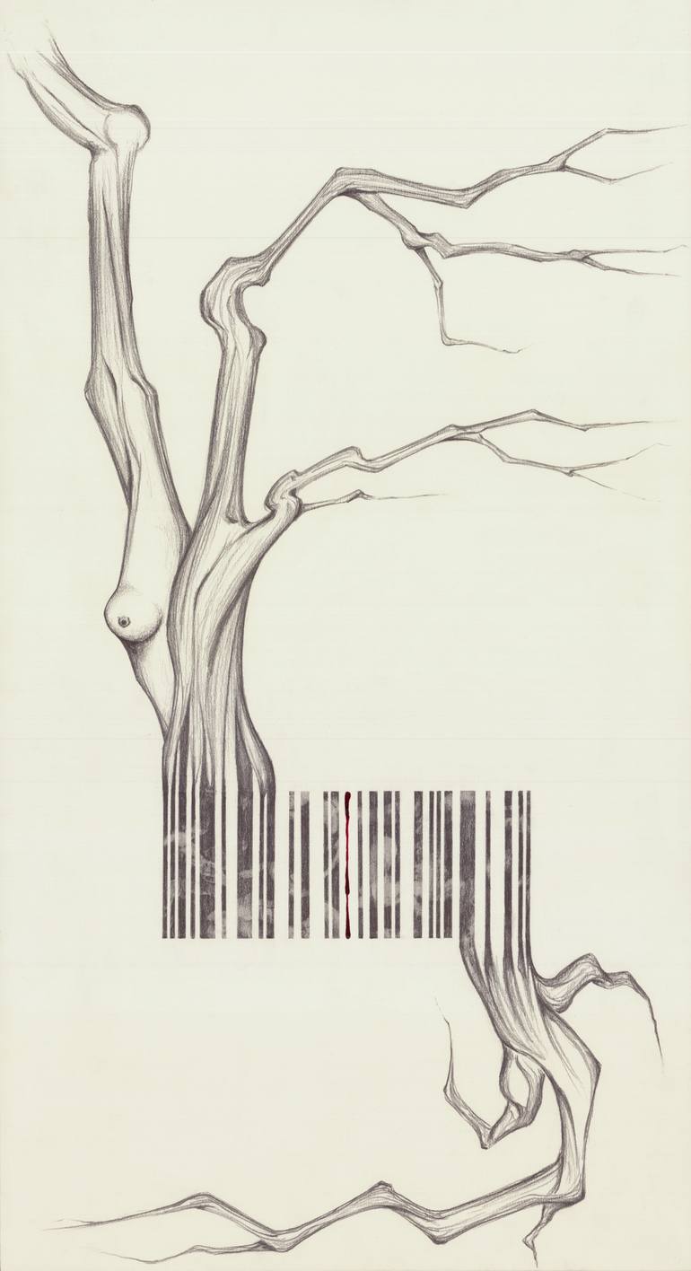 barcode Drawing by Burkay Cagri Guler | Saatchi Art