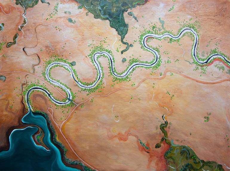 Meandering Spring Painting by Tania Chanter | Saatchi Art