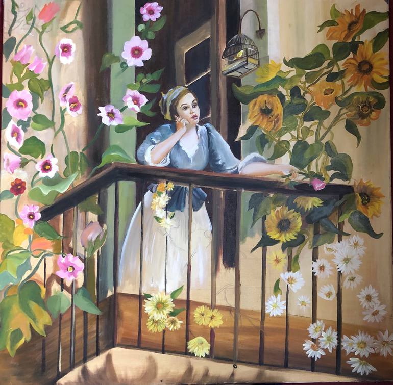 waiting Painting by Heba Mosa | Saatchi Art