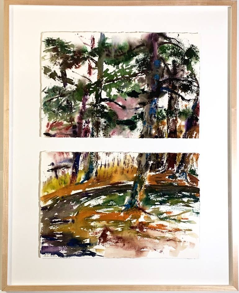 Walkway Painting by Sandra Hawkins | Saatchi Art