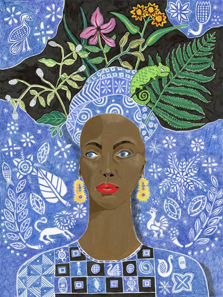 Chamele Painting by Helena Appio | Saatchi Art