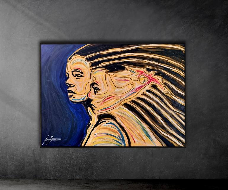 Duo II - Limited Edition 1/9 (Work painted by hand) Painting by Juca ...