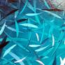 Black Fish In Aqua Painting by David Clare | Saatchi Art