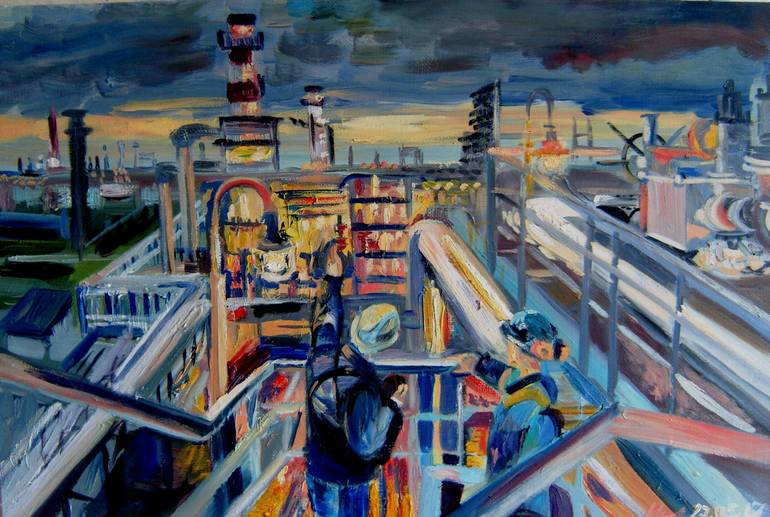 Industry Painting by MARIA MEDVEDEVA | Saatchi Art