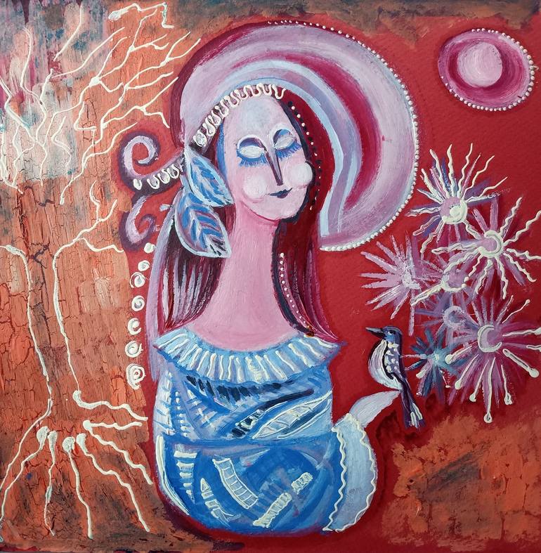 First meeting Painting by MARIA MEDVEDEVA | Saatchi Art