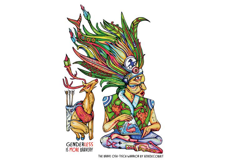 Osh-Tisch Warrior Painting by Burhan Ozgun Sen | Saatchi Art