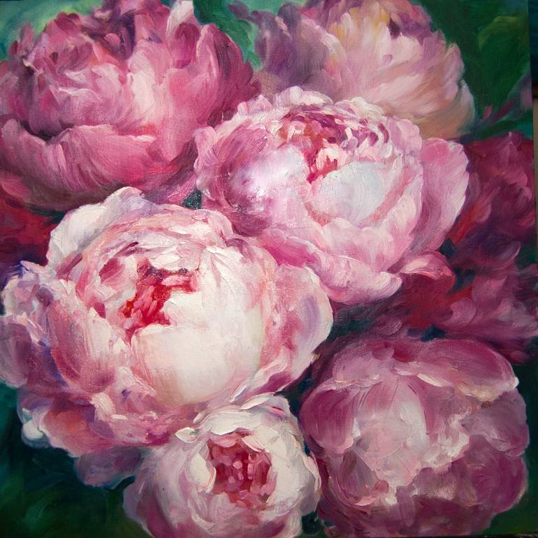 Beauty of Peonies by Svetlana Skypnyk Painting by Anna Stratovich ...