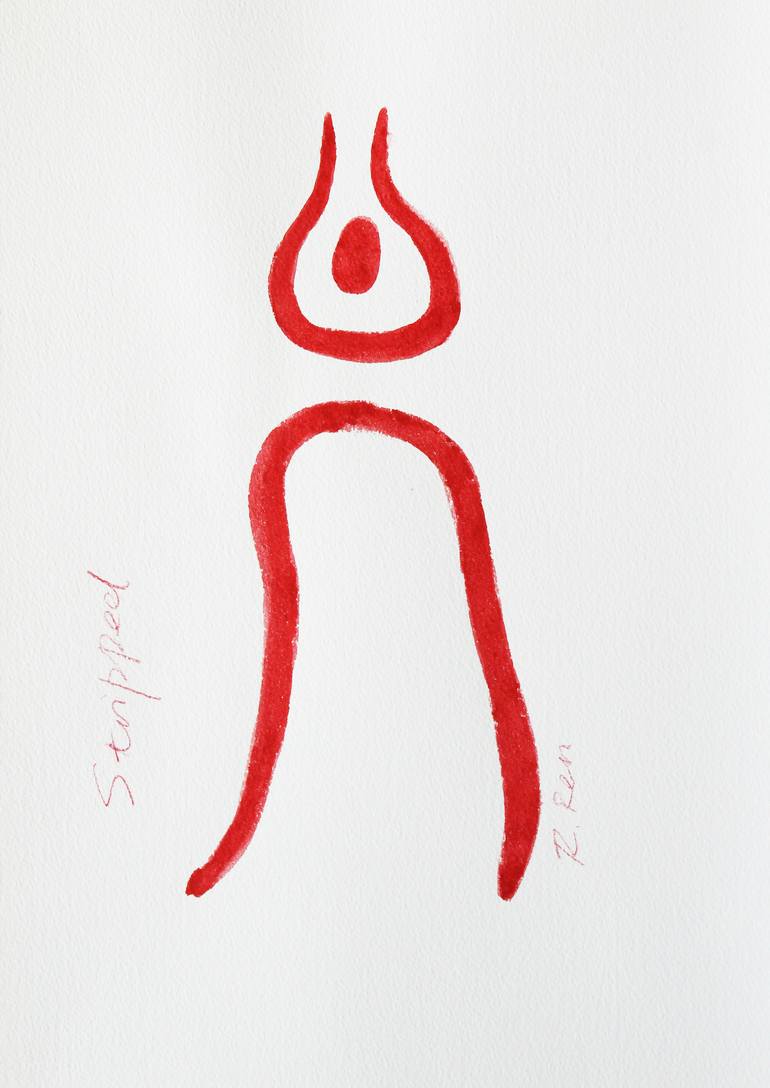 Stripped Drawing by Rui Ren | Saatchi Art