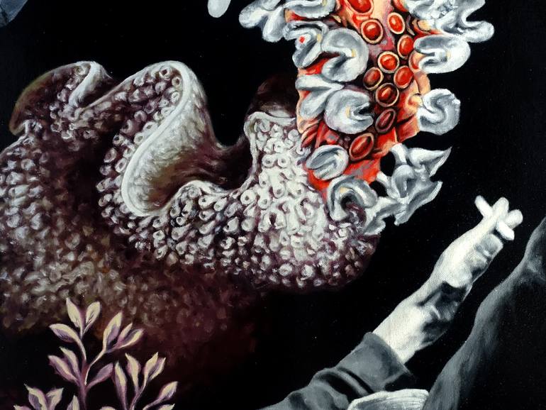 Slow Motion Explosion Painting by Nam Das | Saatchi Art
