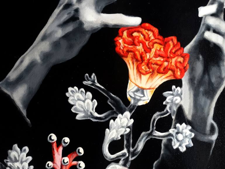 Slow Motion Explosion Painting by Nam Das | Saatchi Art